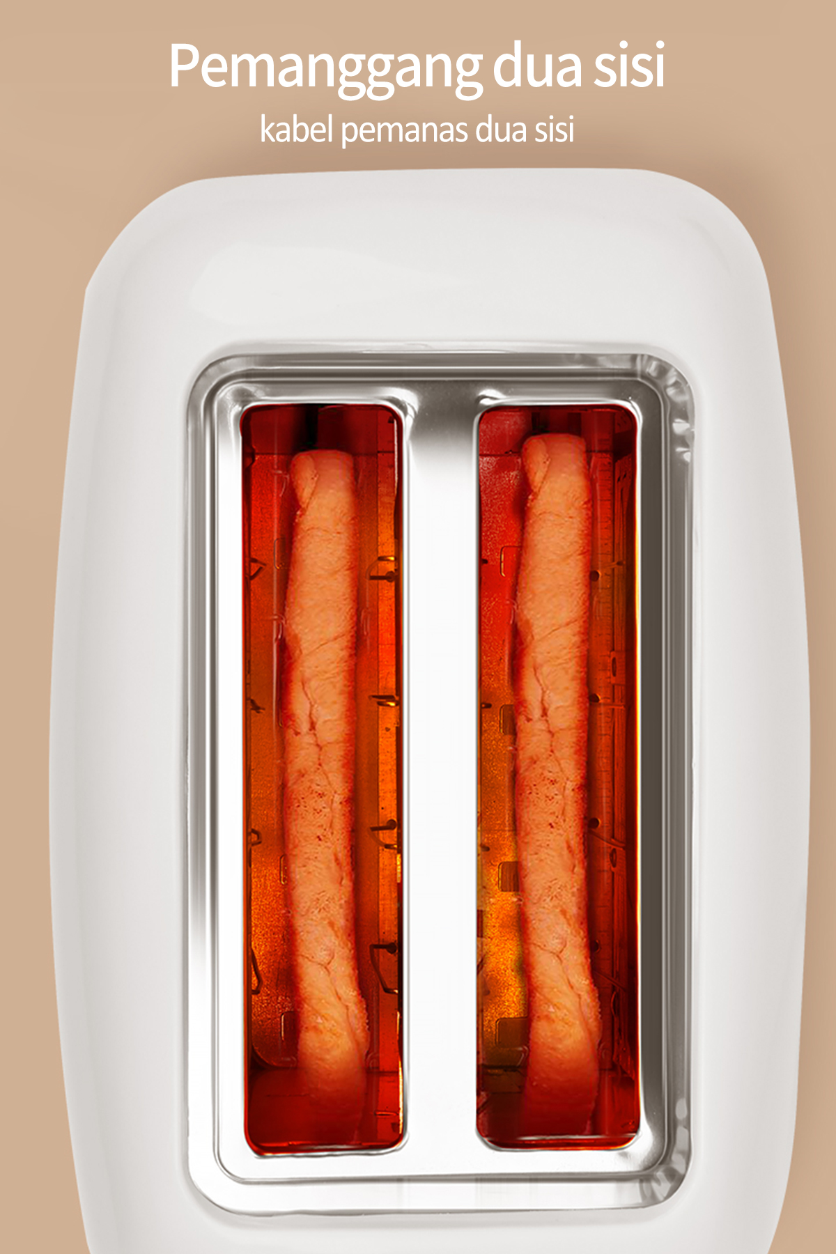 Jual Simplus Toaster Pemanggang Roti 2 Slot bakar listrik Multifungsi Toaster Mini Otomatis ...