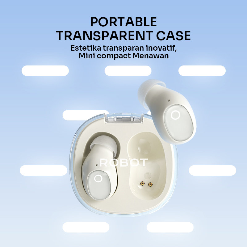 Jual ROBOT TWS Wireless Earphone Airbuds Flybuds T22 Bluetooth 5.3 True Wireless Daya Baterai ...