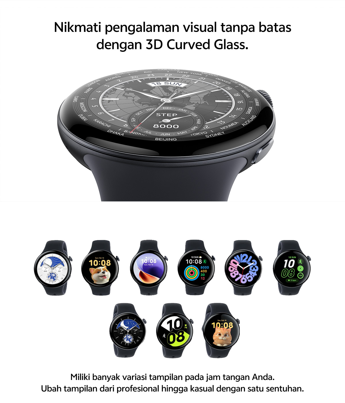 Jual vivo Watch 3 - NFC Multifunction, 16 Days Battery Life, 3D Curved Glass | Shopee Indonesia