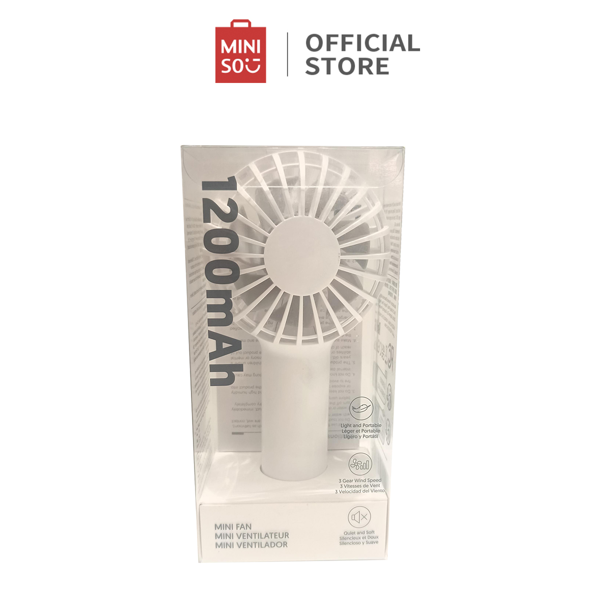 Jual Miniso Kipas Angin Mini Portable Candy Series Hand Fan 1200mAh ...