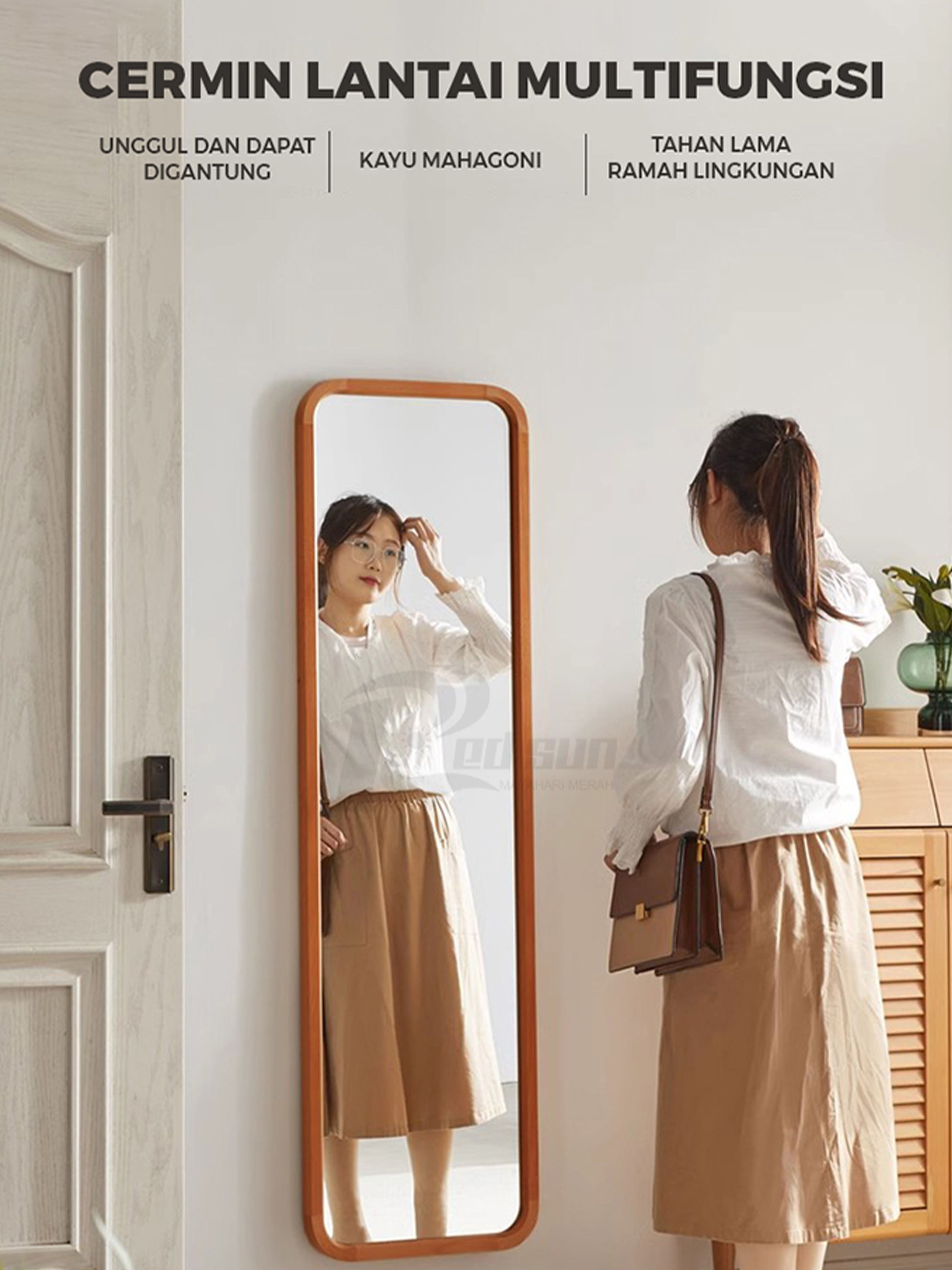 Jual standing mirror full body cermin full body Cermin Dinding Bingkai ...