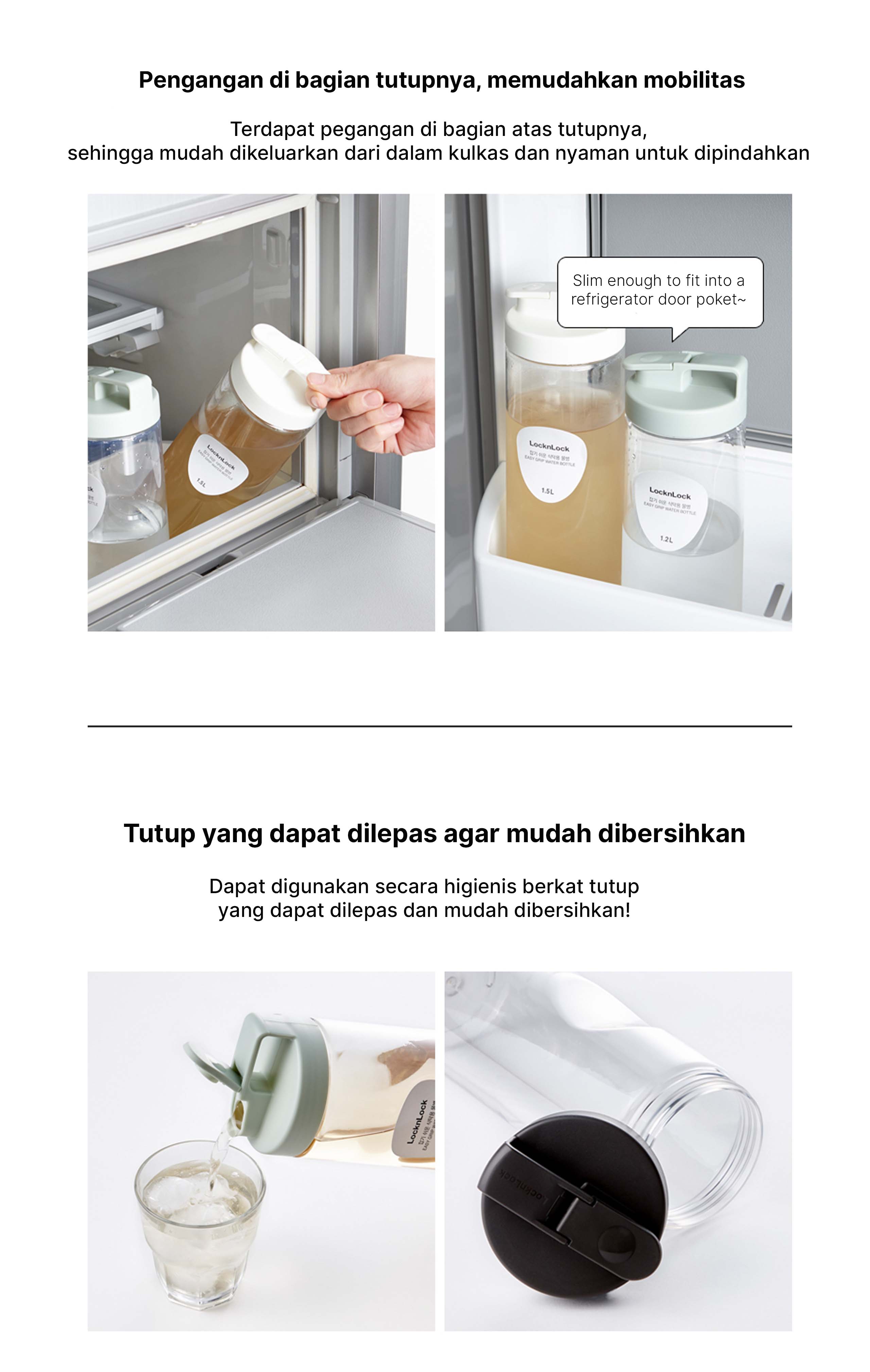 Jual LocknLock Easy Grip Botol Minum 1.2L | Shopee Indonesia