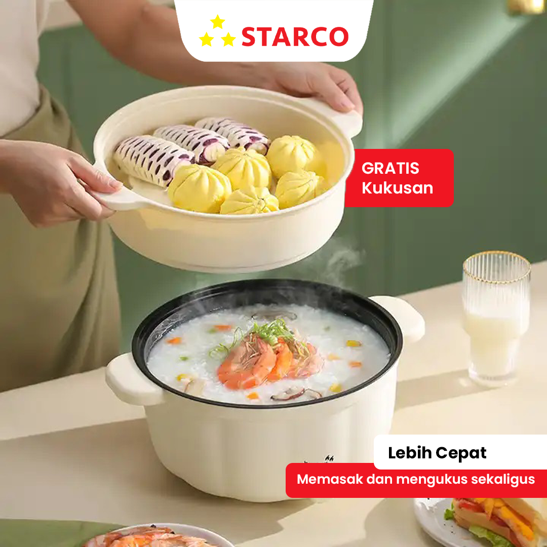 Jual Starco Panci Listrik Serbaguna Multifungsi 2L Fry Pan Electric Pan ...