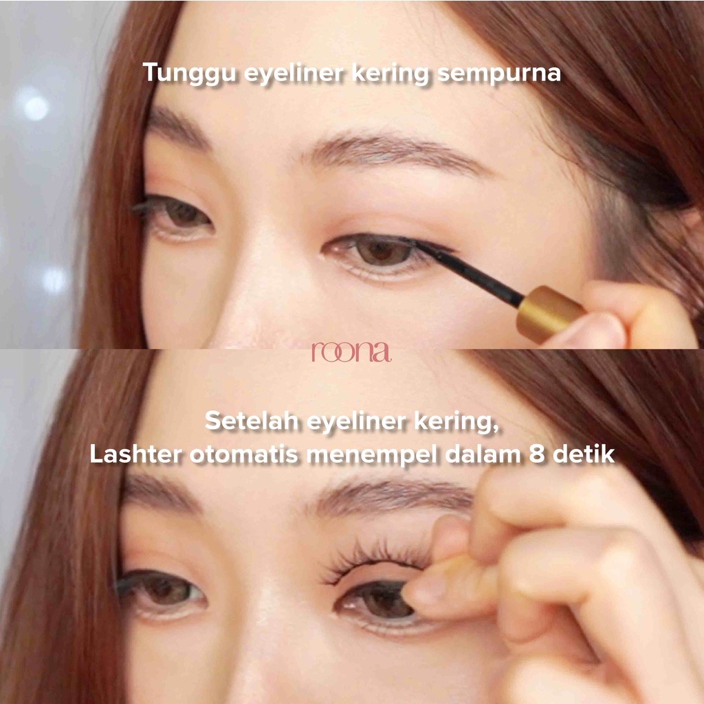 Jual ROONA - Bundling Lashter + Black Eyeliner. Bulu Mata Magnetik ...