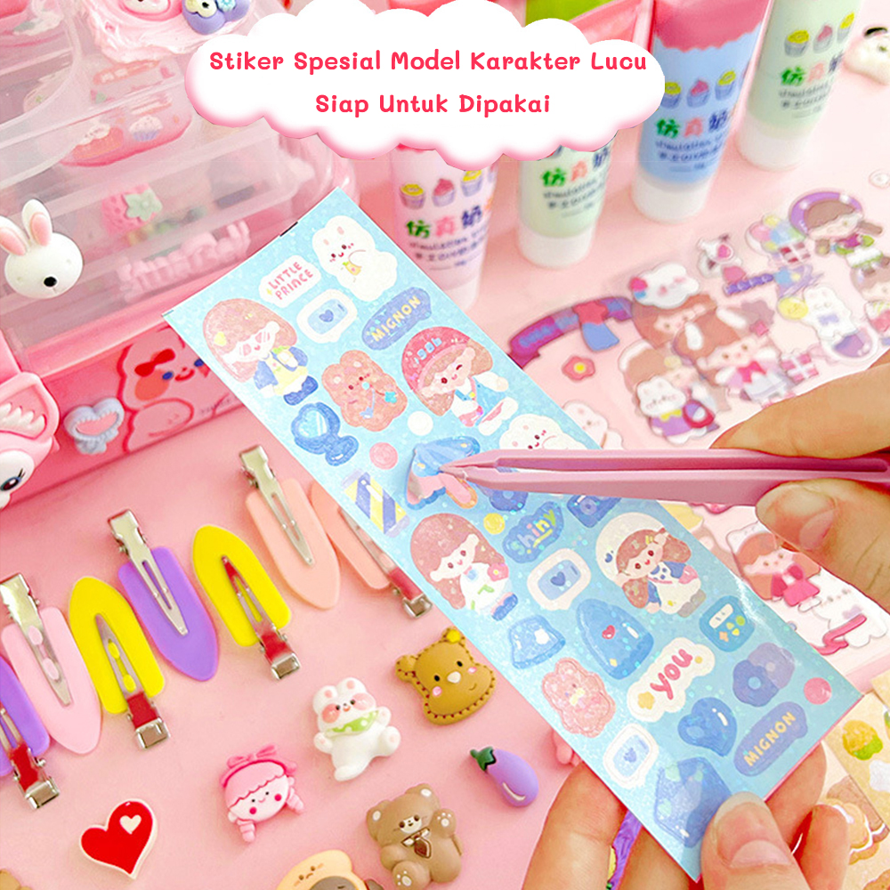 Jual Tatajoy [Plus]DIY Gooka Set Cream Gum Stiker Anak Set Alat Tangan ...