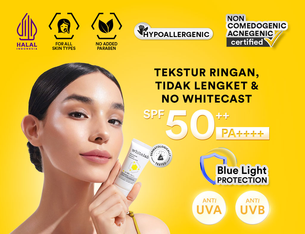 Jual Whitelab UV Shield Tank Sunscreen Gel SPF 50++ PA++++ 10gr ...