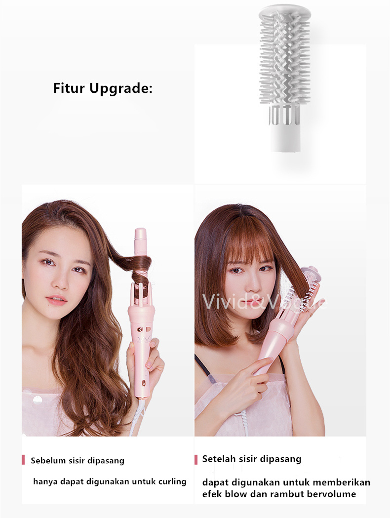 Jual Vivid&Vogue Catokan Curly Otomatis GEN1-GEN5 32mm Ion Catok Keriting Otomatis Curly Rambut ...