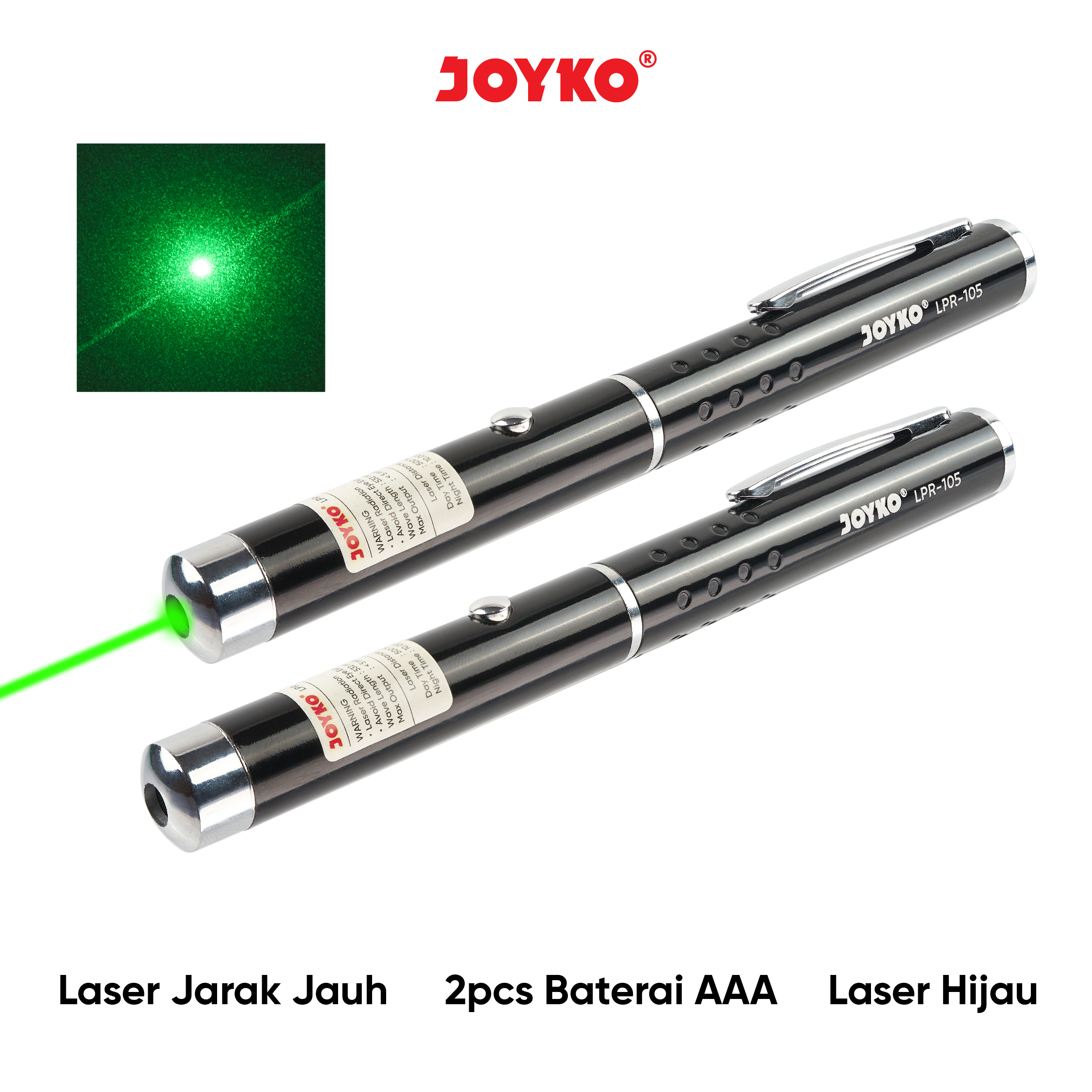 Jual Green Laser Pointer Senter Hijau Penunjuk Laser Hijau Joyko LPR ...