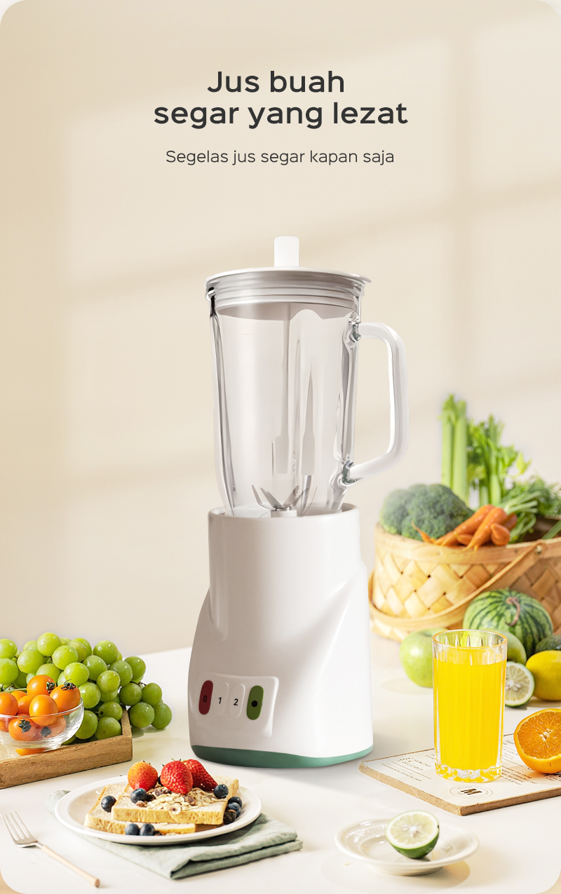 Jual HAN RIVER Blender 1L Juicer Stainless steel 250W HRZZJ05 | Shopee ...