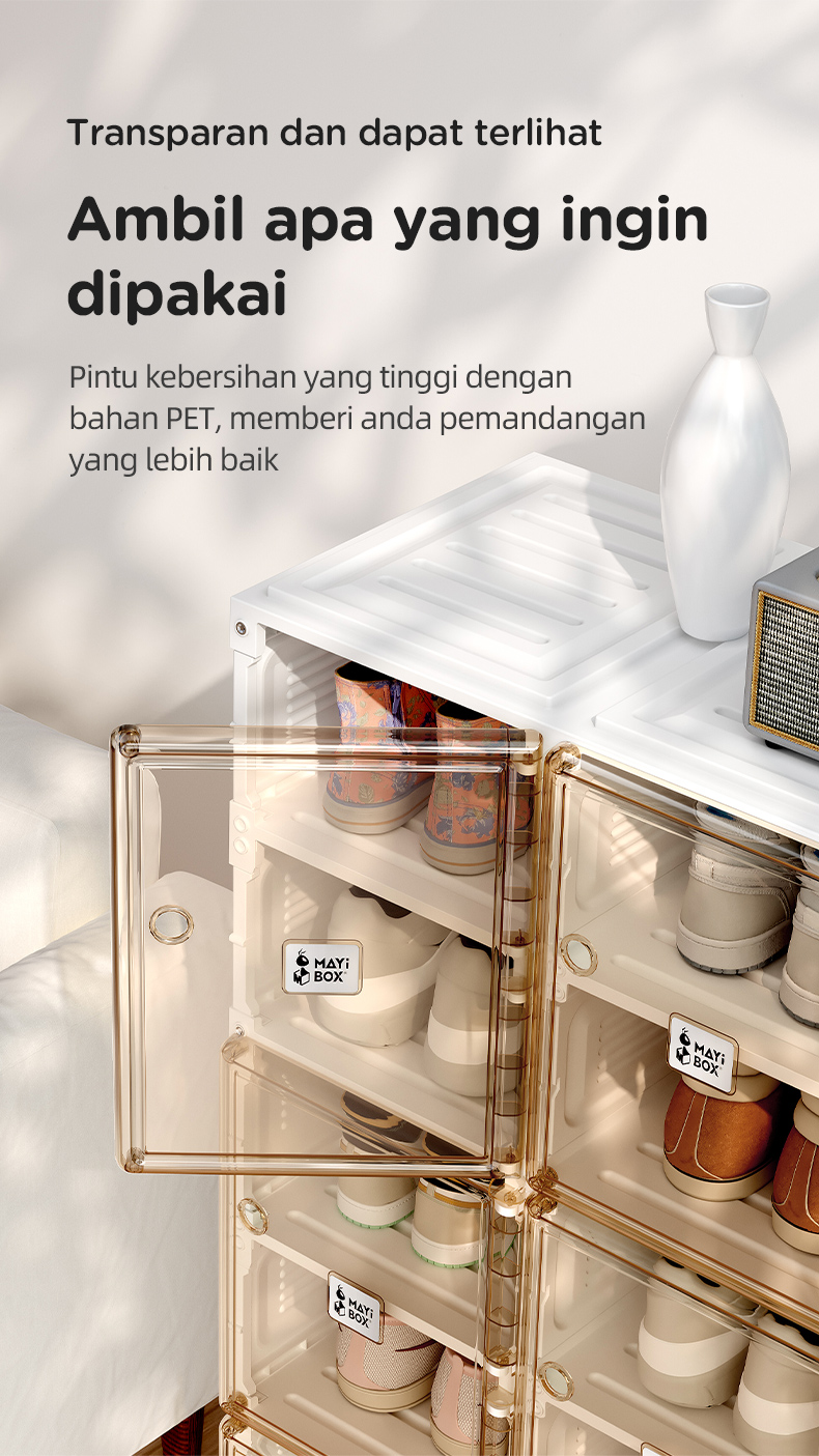 Jual ANTBOX Rak Sepatu Tertutup Ready Stock 8- 40 Box Sepatu Lemari ...