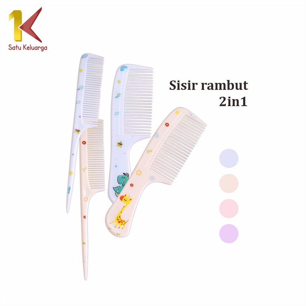 Jual Satu Keluarga Sisir Anak Set Isi 2pcs Karakter Kartun Lucu C1021 ...