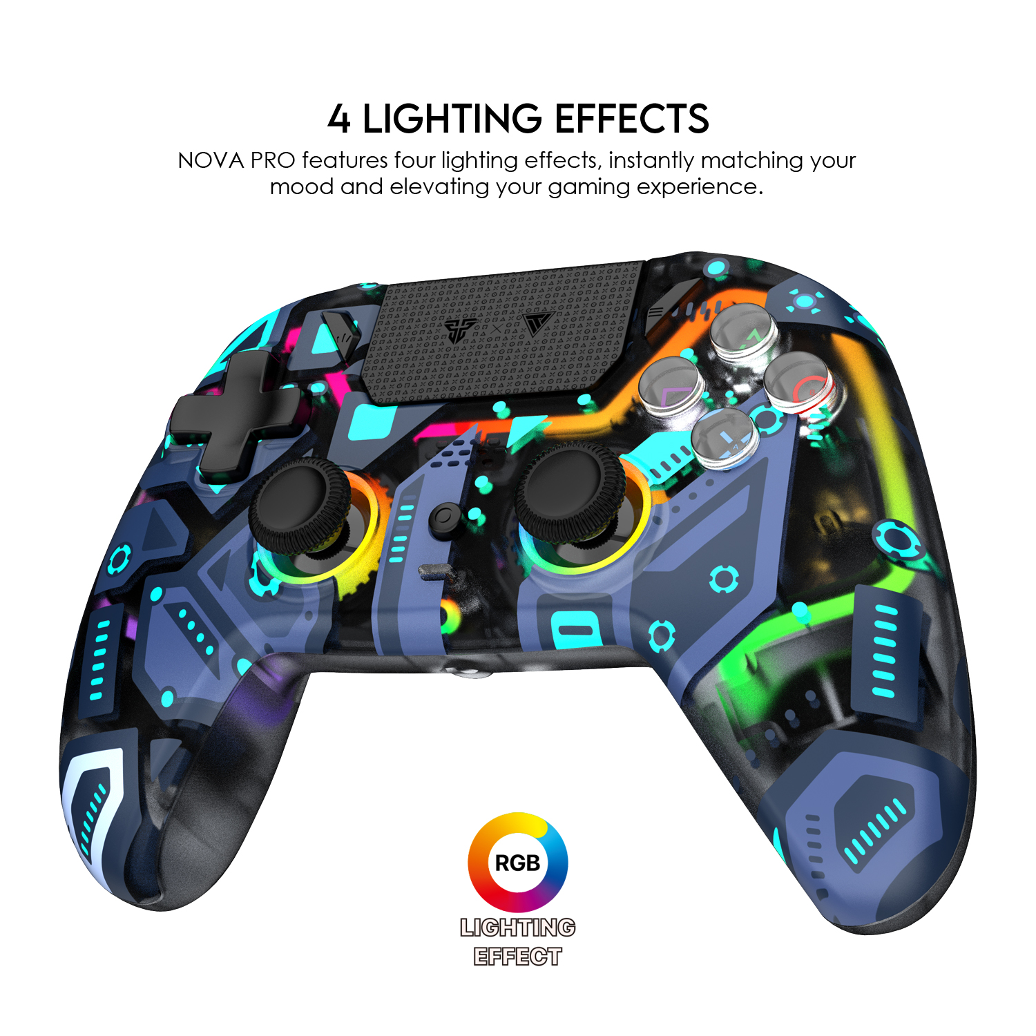 Jual Fantech Gamepad Wireless Hall Effect NOVA WGP14 V2 for PS4 PC ...
