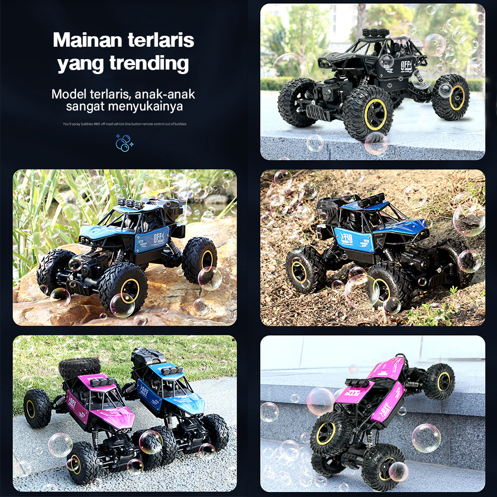 Jual WETECH Mobil Remote Control Spray 2.4GHZ 2WD Besar Mobil Mobilan Offroad Alloy Climbing Car ...