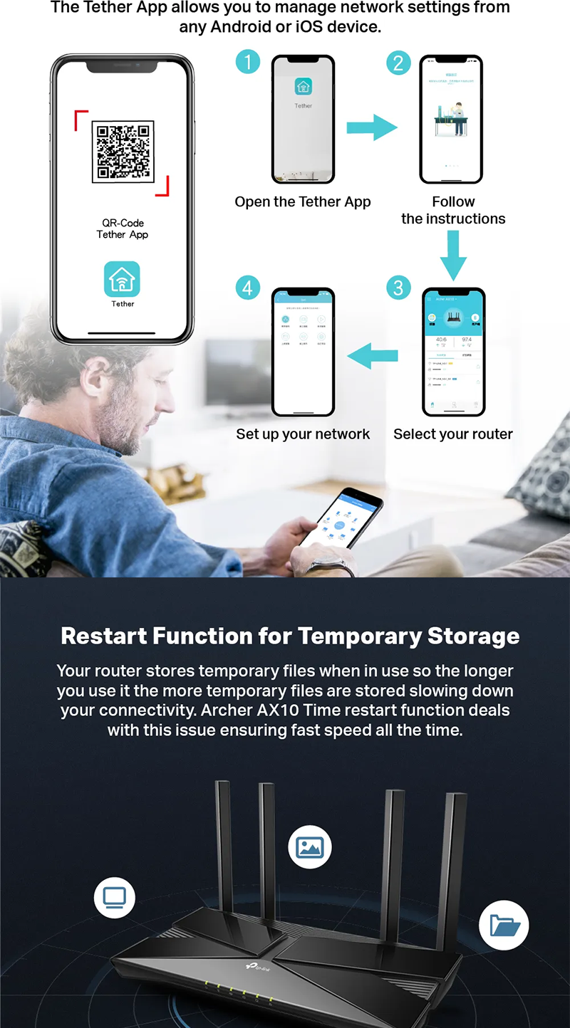 Jual TP-Link Archer AX23 | AX1800 Wi-Fi 6 Router | Dual-Band | Gigabit ...