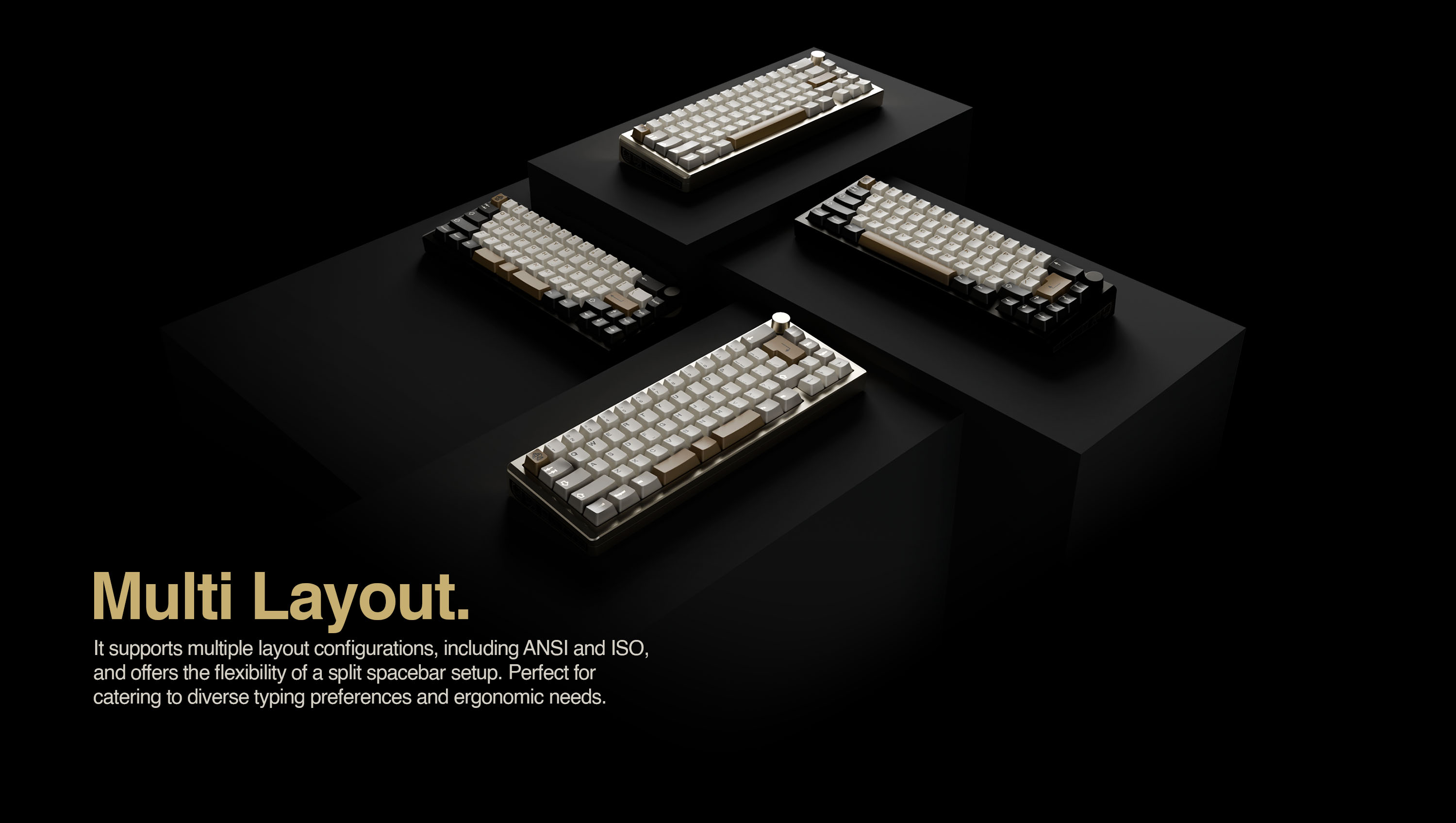 Jual Noir Spade65 65% Aluminum Wireless Mechanical Keyboard Gasket ...
