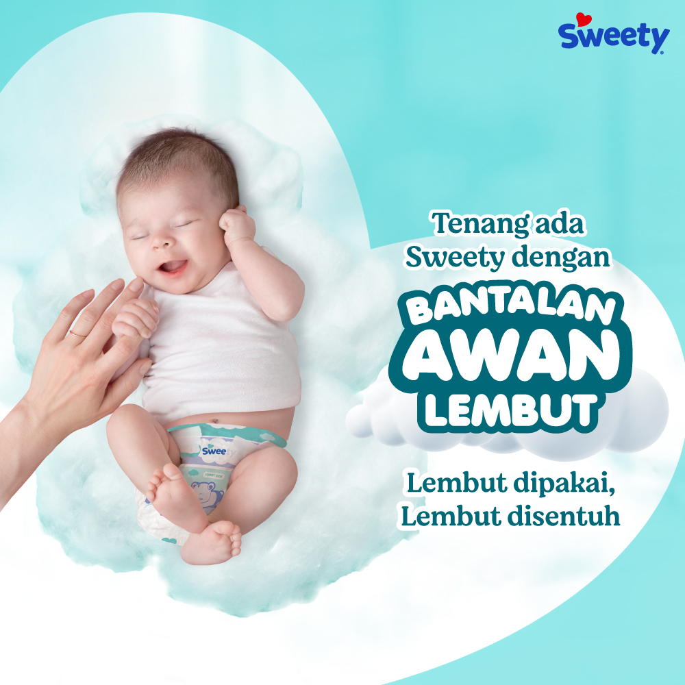 Jual Sweety Silver Comfort Cloud Soft Newborn NB - S 20 Popok Perekat ...
