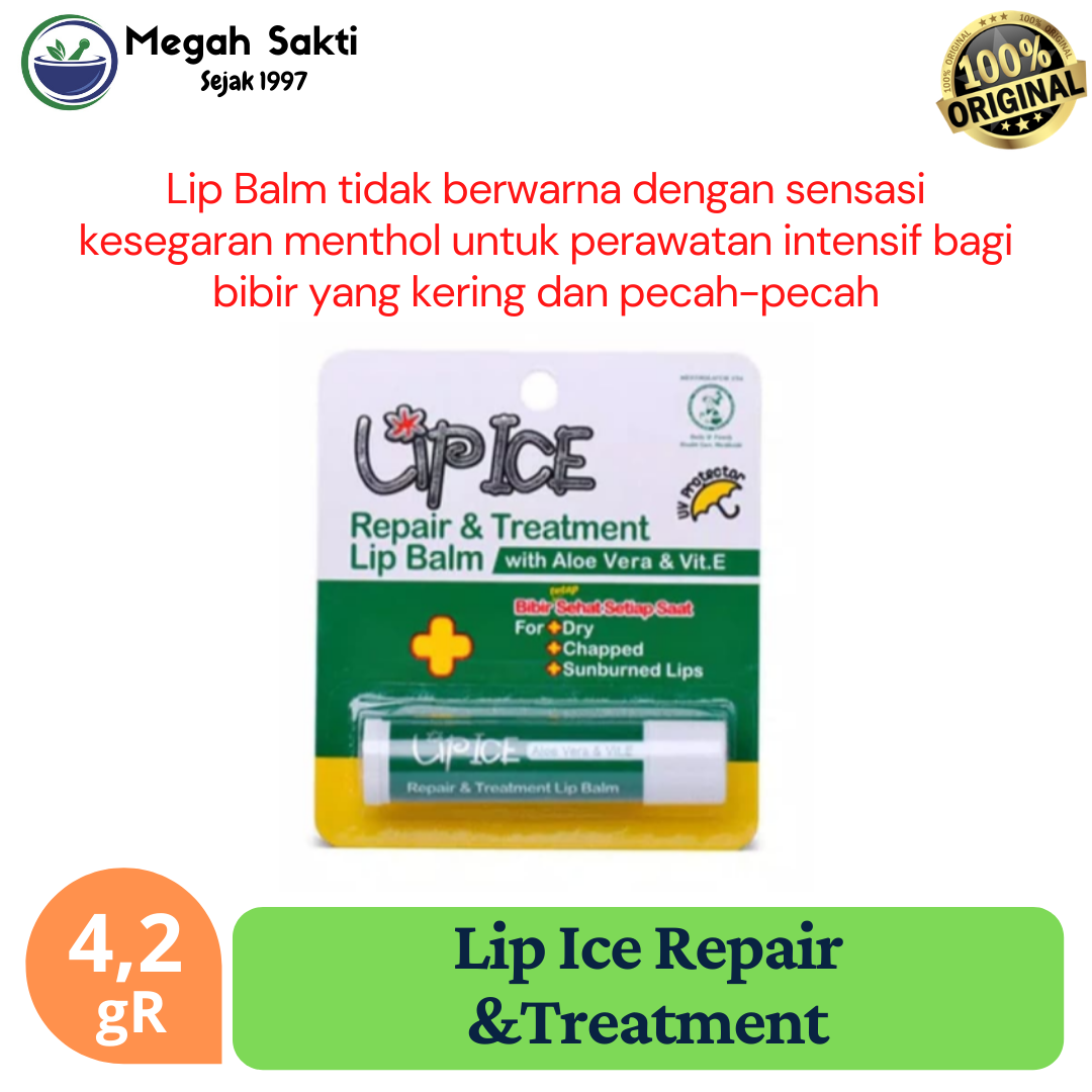 Jual Megah Sakti - Lip Ice Repair & Treatment Medicated Lip Balm ...
