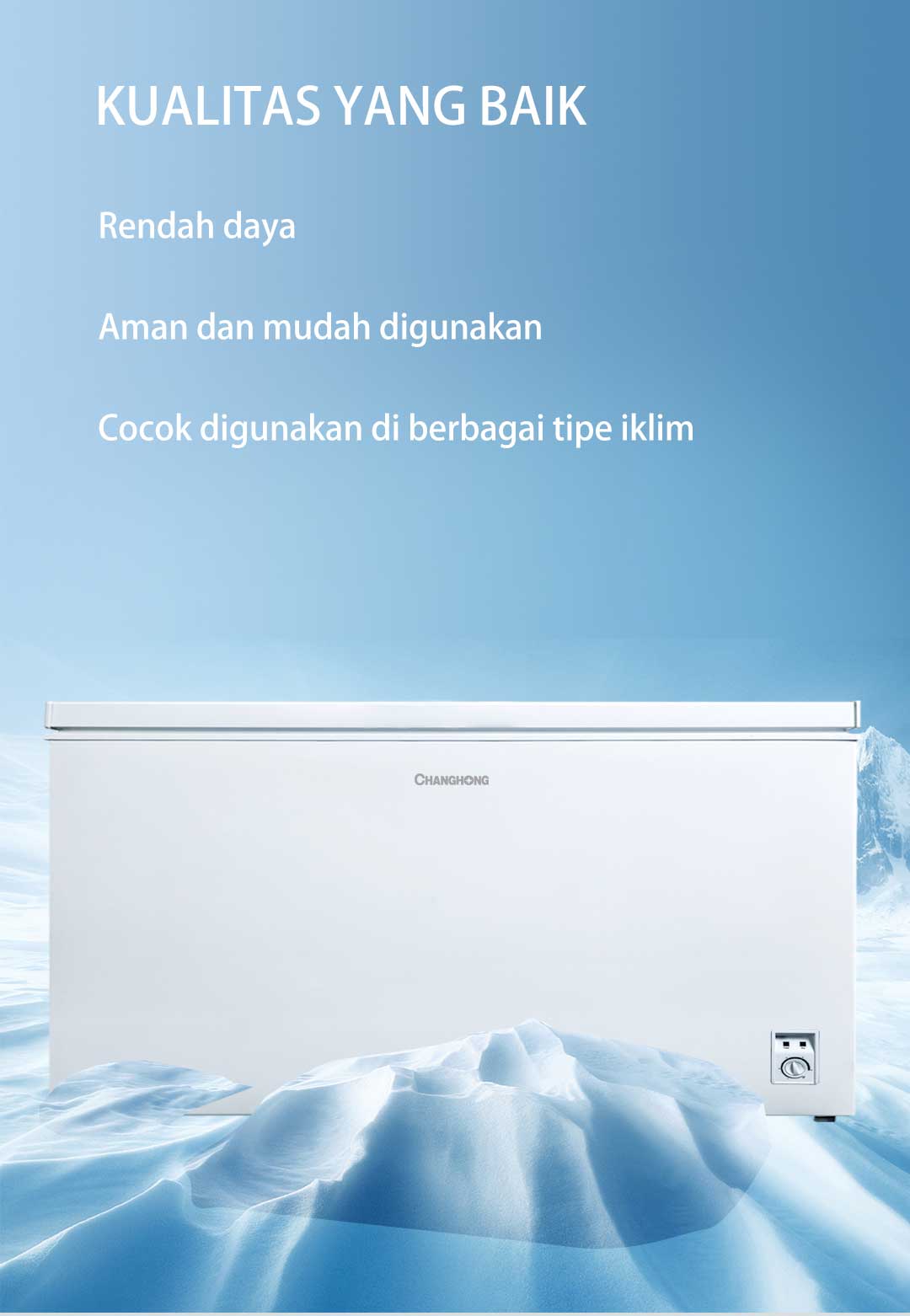 Jual Changhong Chest Freezer CBD680 Kapasitas 600 Liter (Fast Freezing ...