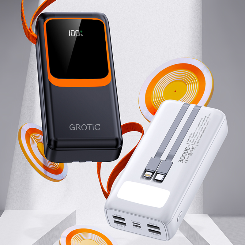 Jual GROTIC Powerbank Fast Charging Capacity 50000mAh 24000mAh 12000mAh ...