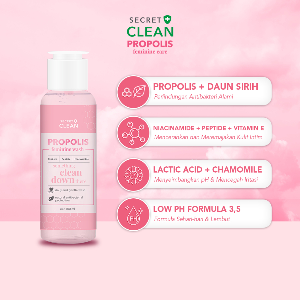 Jual Secret Clean Propolis Feminine Wash 100ml | Shopee Indonesia