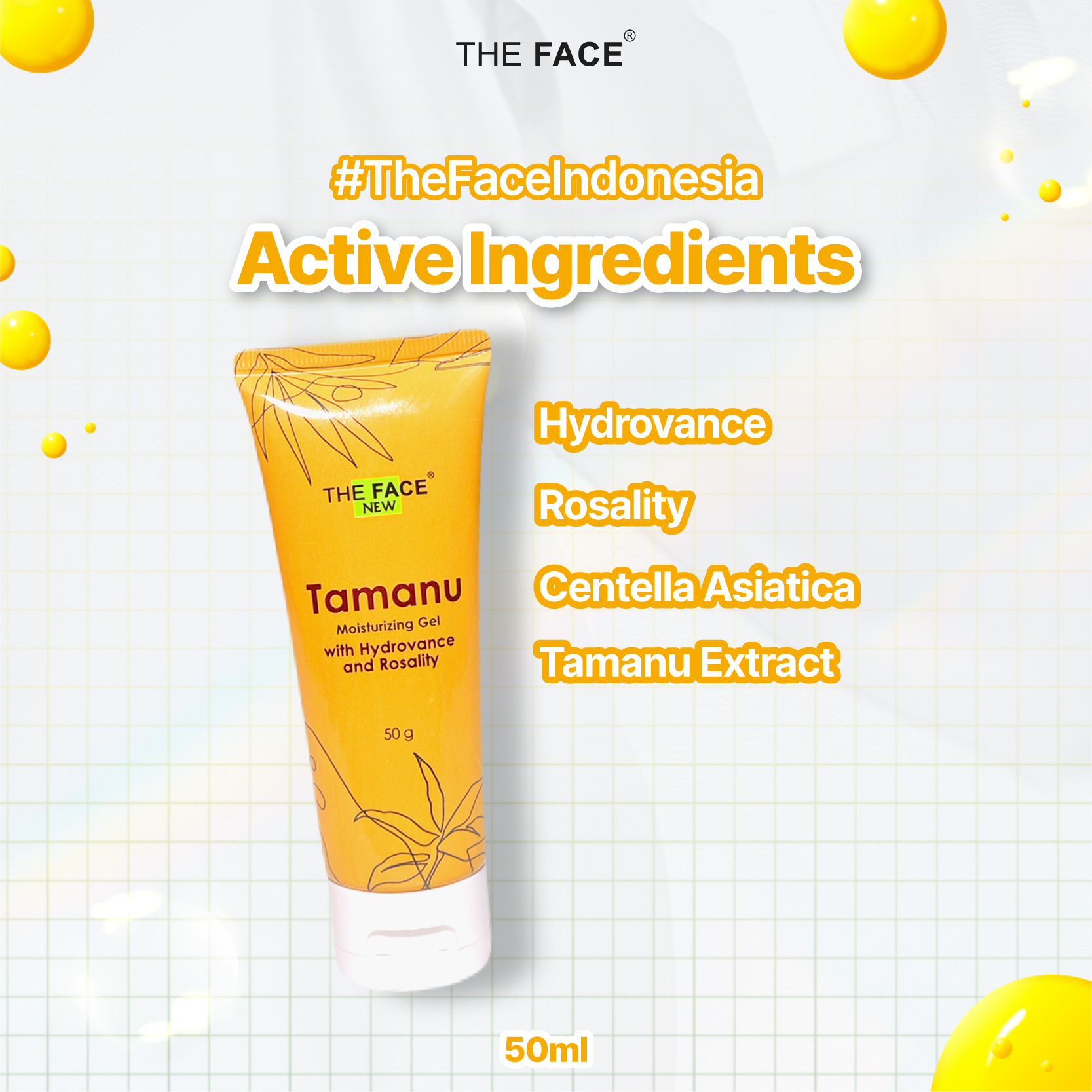 Jual [Acne Moisturizer] THE FACE Tamanu Moisturizing Gel With ...
