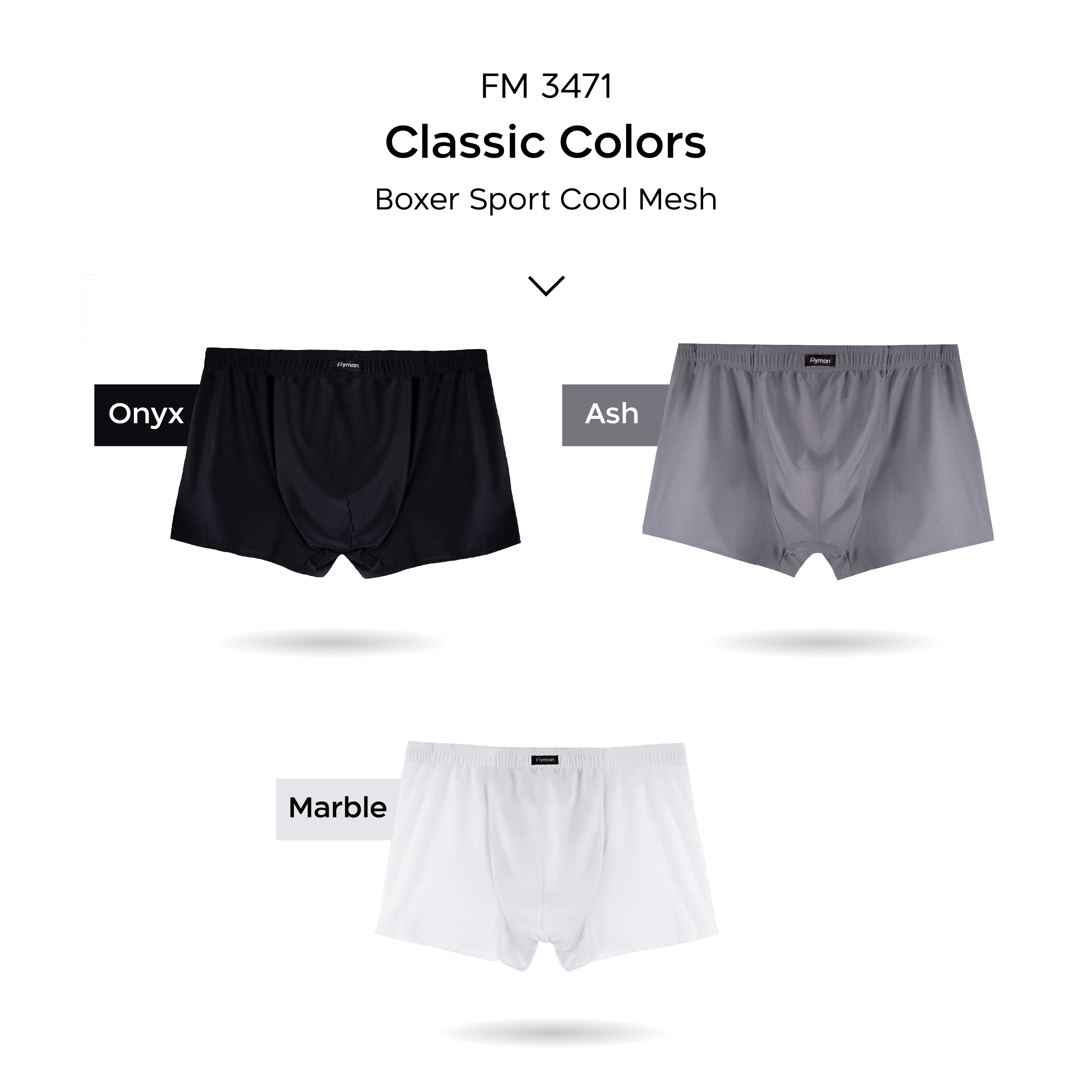 Jual Flyman Ice Silk Big Size Boxer 1 pcs FM 3471 | Shopee Indonesia