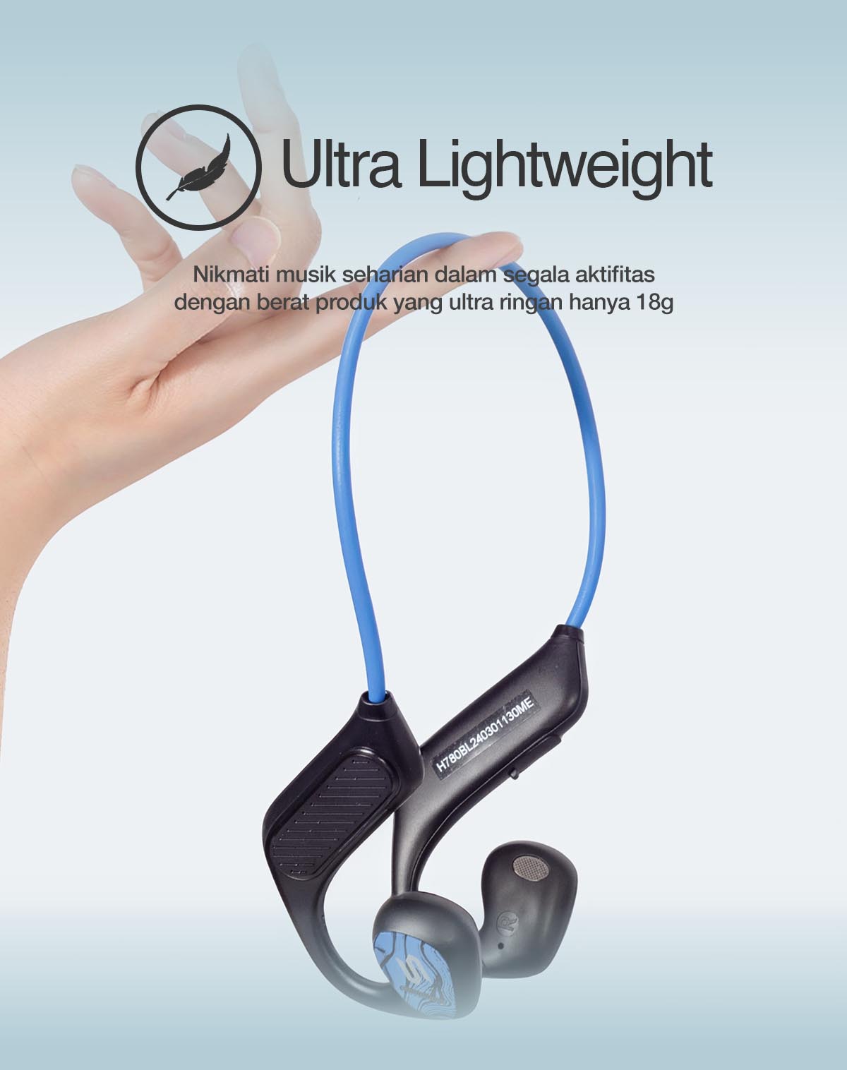 Jual SOUL Open Ear Plus Air Conduction Earphone IPX5 Lightweight Sport ...