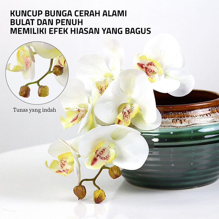 Jual GM Bear Bunga Anggrek Artificial Anggrek Latex P0556 - Bunga ...
