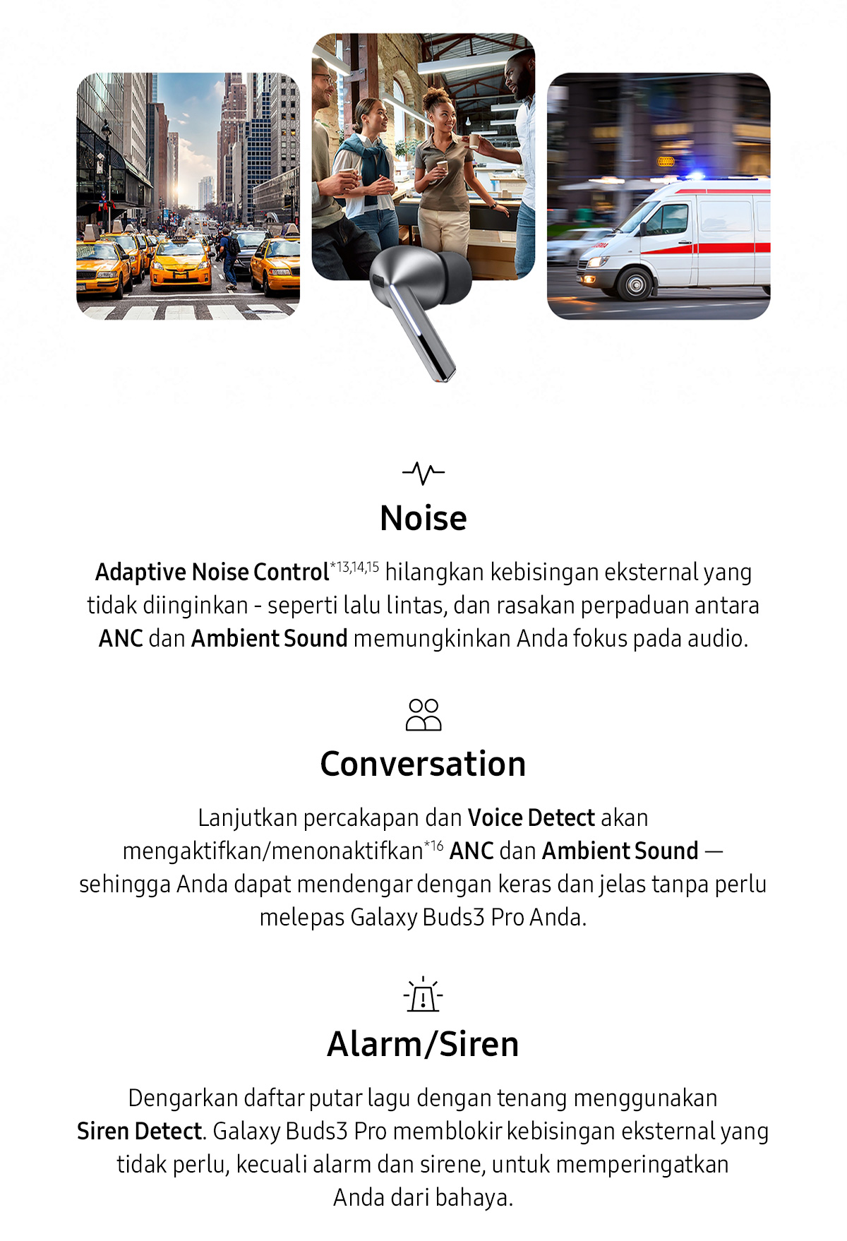 Jual Samsung Galaxy Buds3 Pro - Silver, Bluetooth Earbuds, Adaptive ...