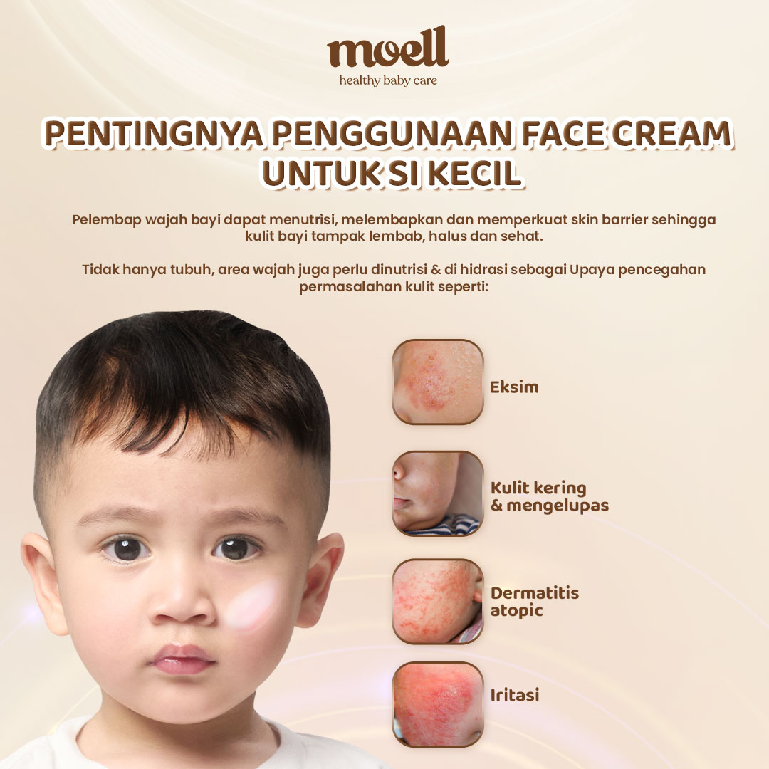 Jual Moell Face Protection Sunscreen 30gr & Face Cream 40gr - Physical ...