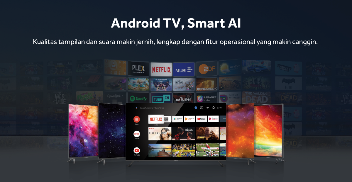 Jual AQUA Elektronik AQT32K701A - 32 Inch HD, Digital, Android Smart TV | Shopee Indonesia