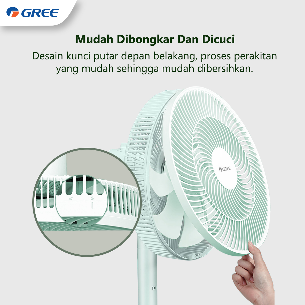 Jual [TERBARU] GREE Wind Green Fan - GCF-14iGN - Hijau | Shopee Indonesia