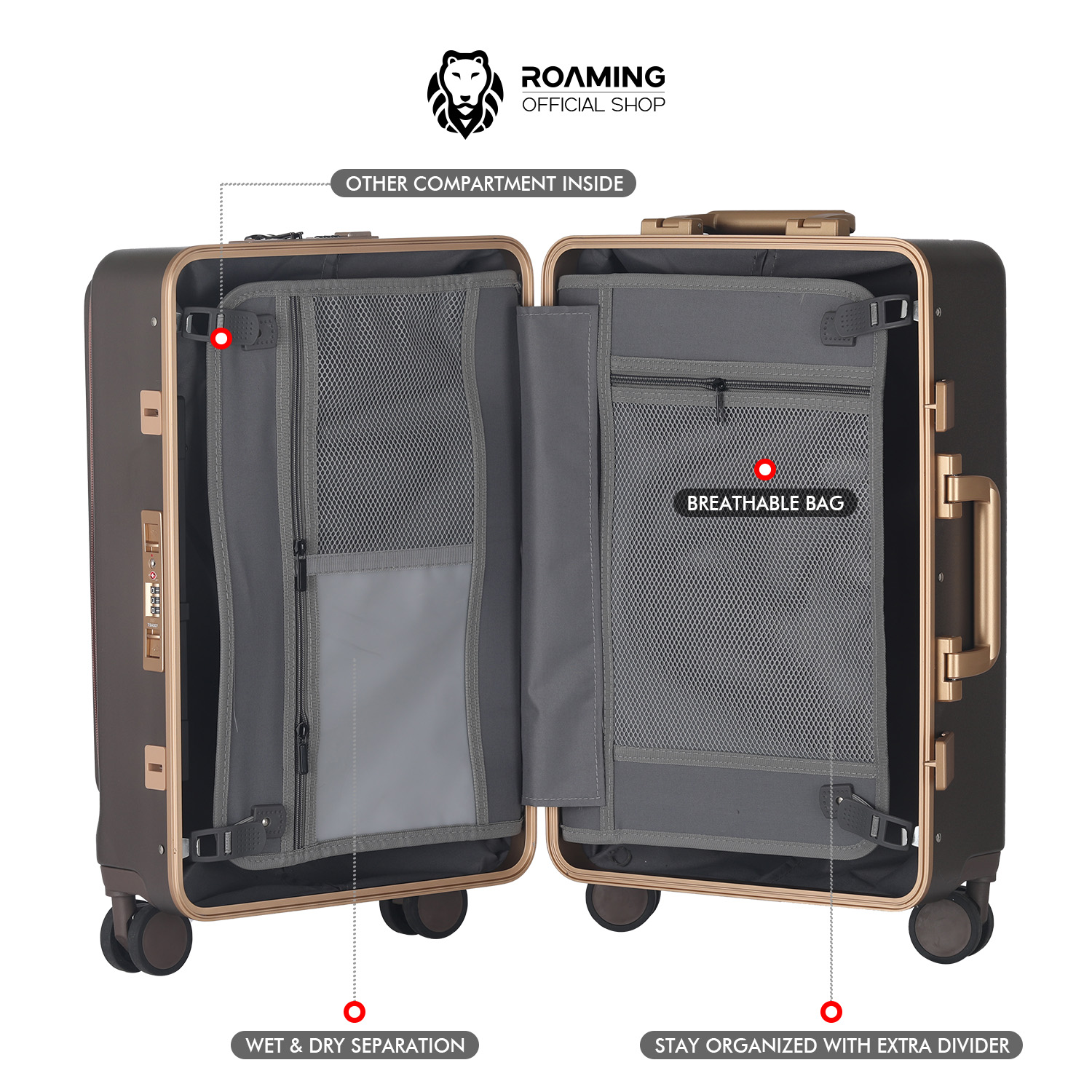 Jual Roaming Koper Laptop Cantik Kabin & Bagasi R089 | Shopee Indonesia