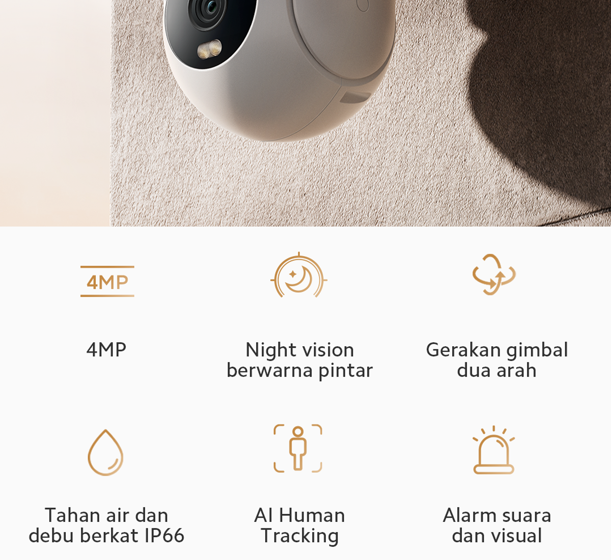Jual Xiaomi Outdoor Camera CW300 | CCTV Outdoor | Resolusi 2.5K | AI ...