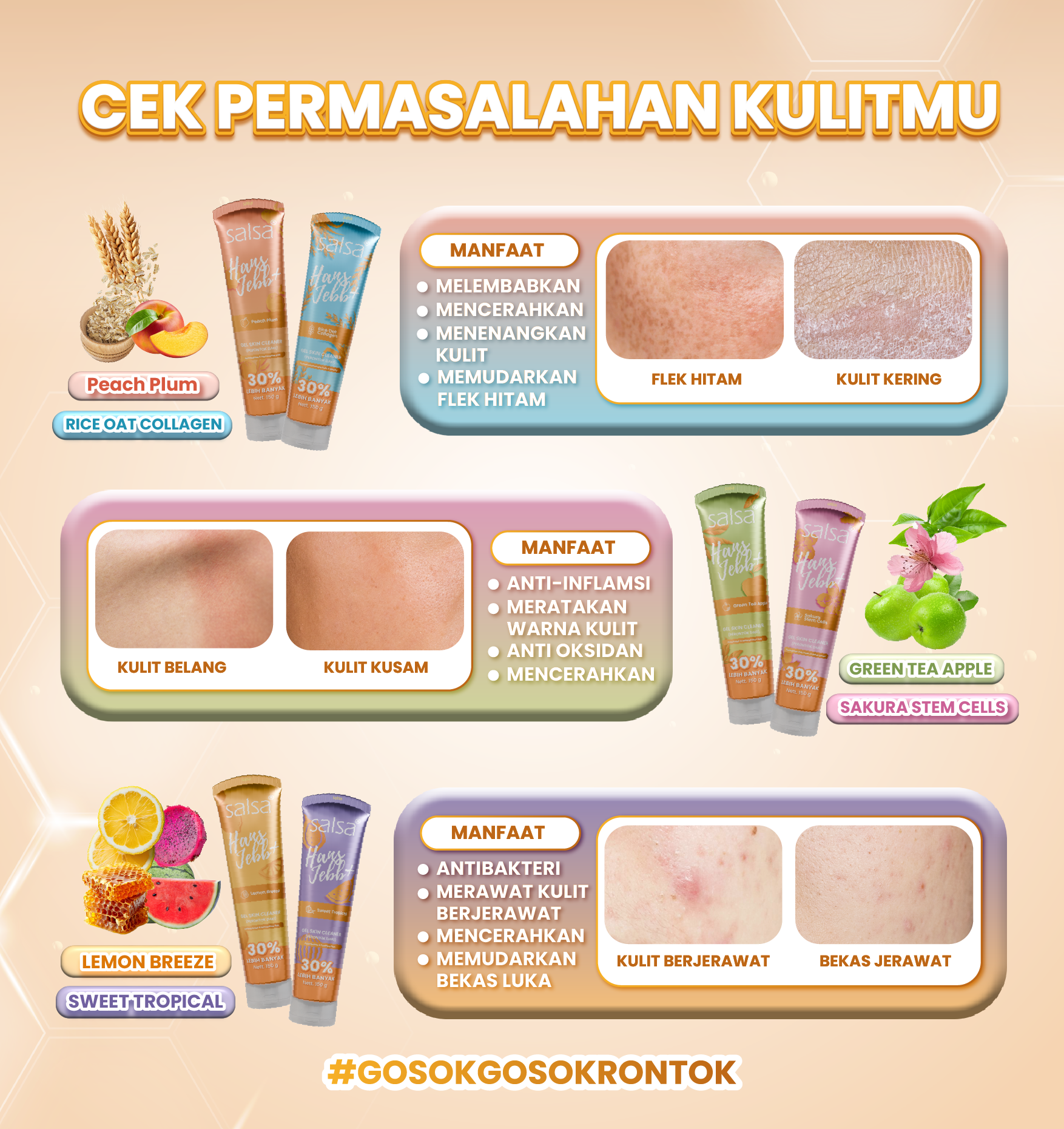 Jual [NEW! Upgrade] SALSA Hans Jebb+ Peeling Gel - Isi Lebih Banyak 30% ...