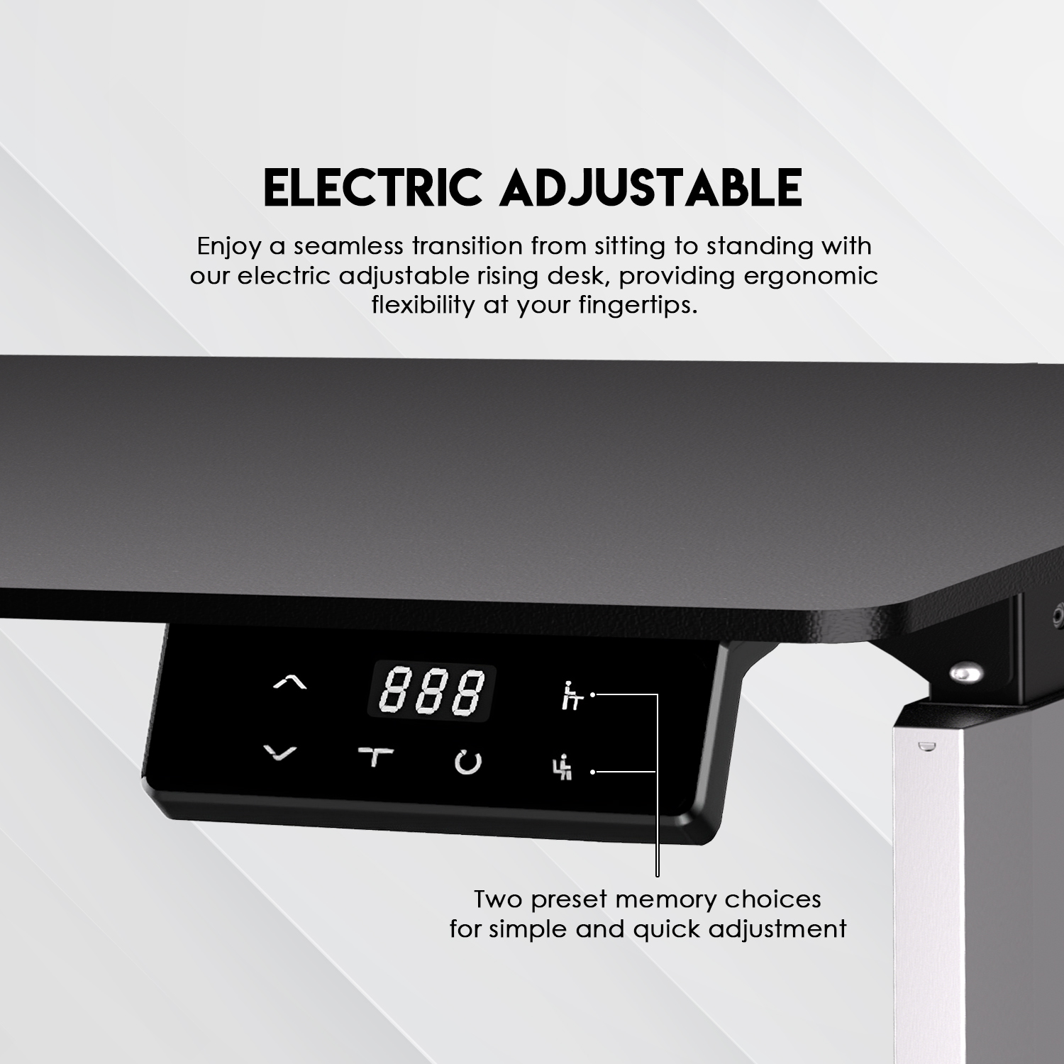 Jual Fantech Meja Komputer Elektrik Adjustable Standing Desk Electric ...