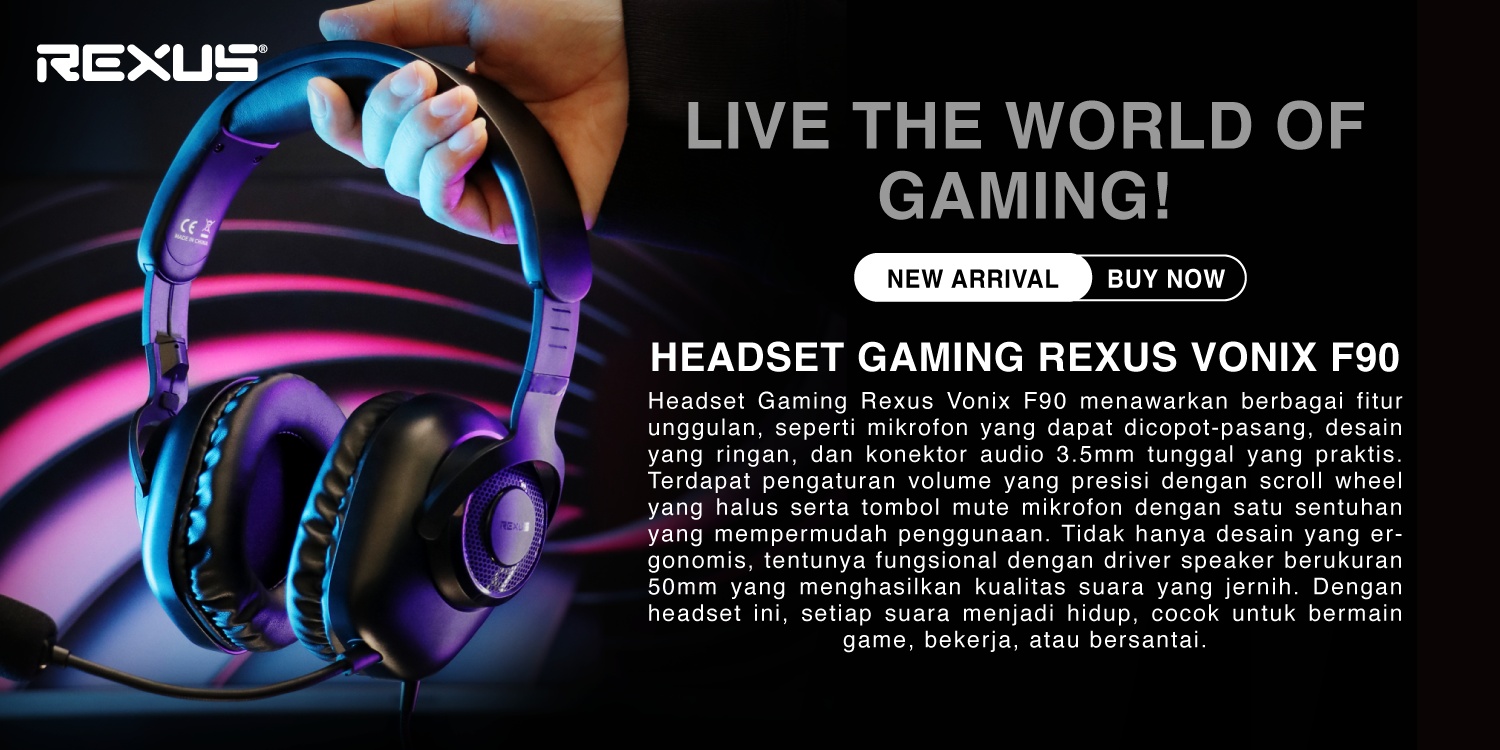 Jual Rexus Headset Gaming Vonix F90 | Shopee Indonesia
