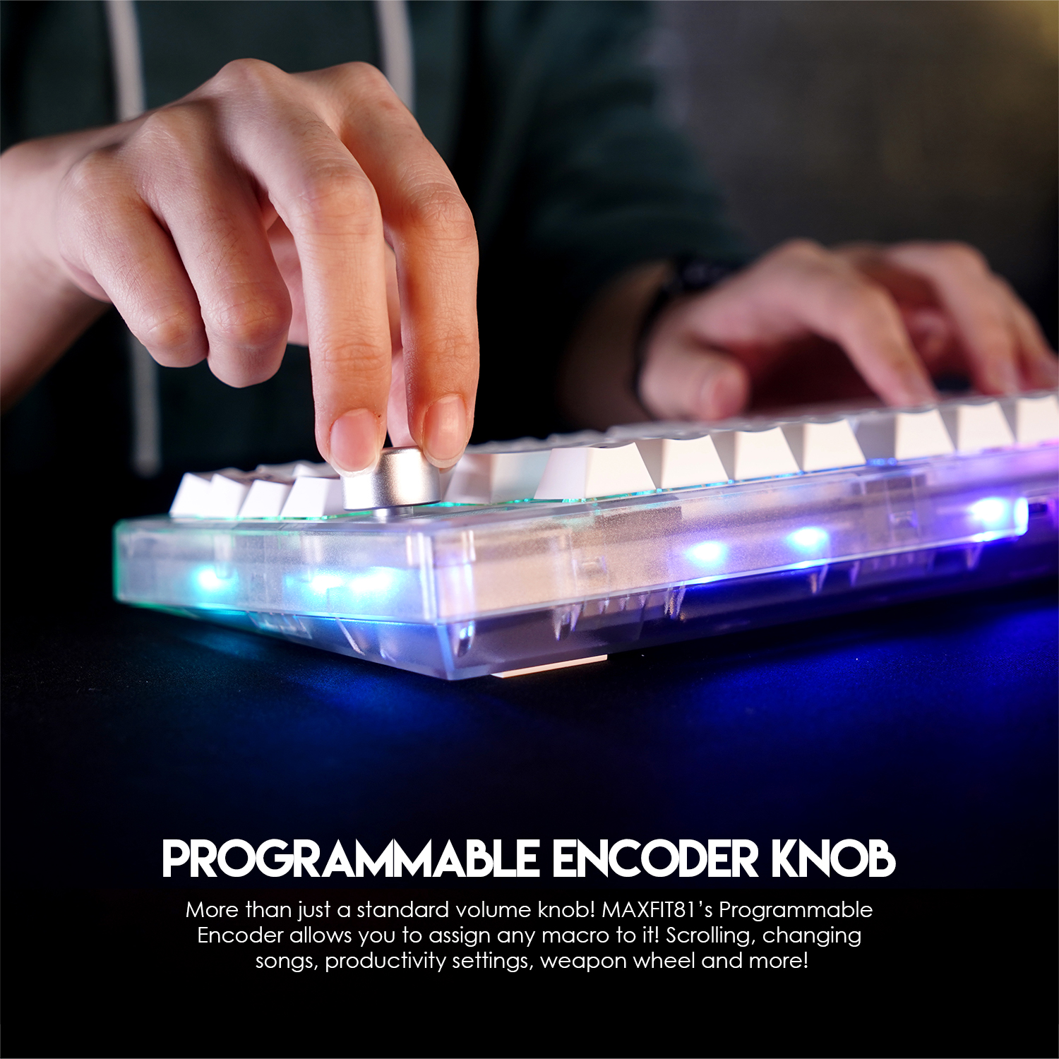 Jual Fantech MAXFIT81 Wireless 75% Mechanical Keyboard Gaming BAREBONE ...