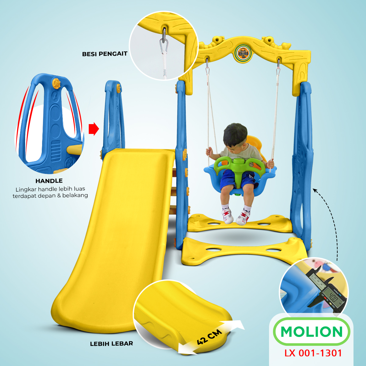 Jual Seluncuran SNI Ayun Perosotan Prosotan Ayunan Anak Swing Slide 3in1 Mainan Anak Berstandar ...