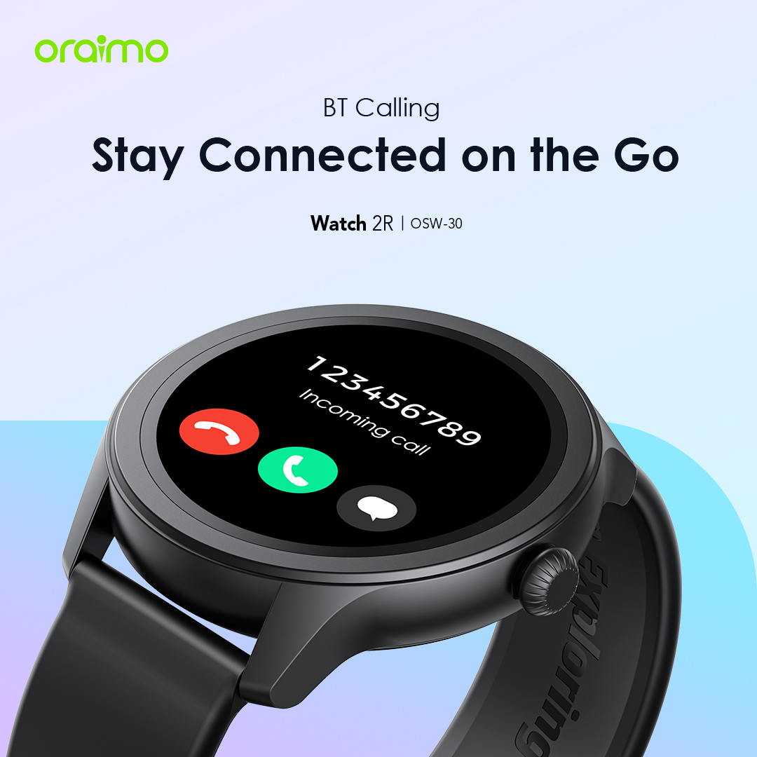 Jual oraimo Smart Watch 2R Jam Tangan Pintar 1.39" Screen Colorful 120 ...