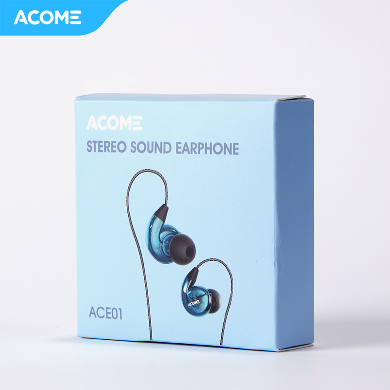 Jual ACOME 3D Subwoofer Headphones Powerfull Bass Transparent Black ...