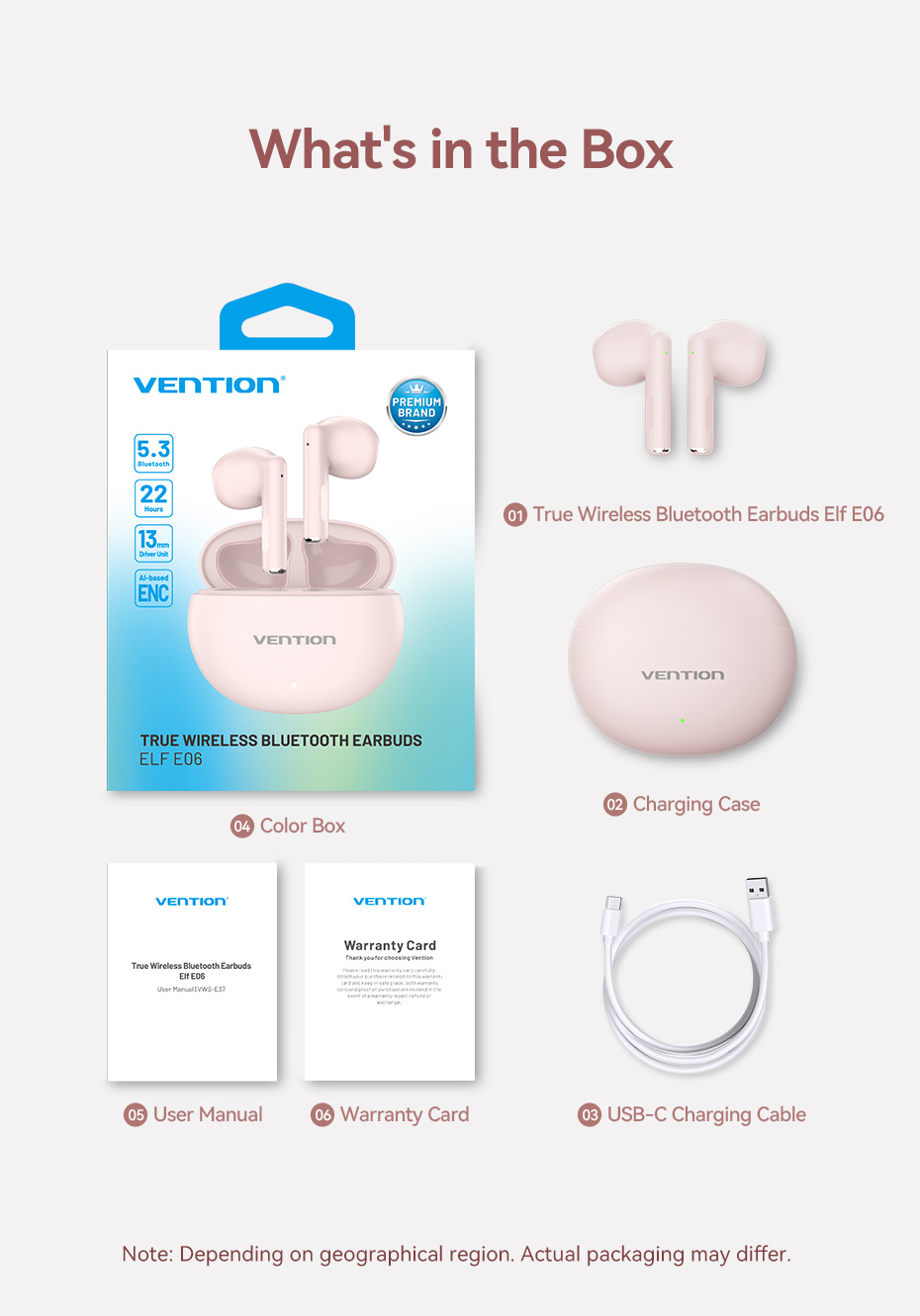 Jual Vention TWS True Wireless Bluetooth ENC Earbuds Earphone Headset ...