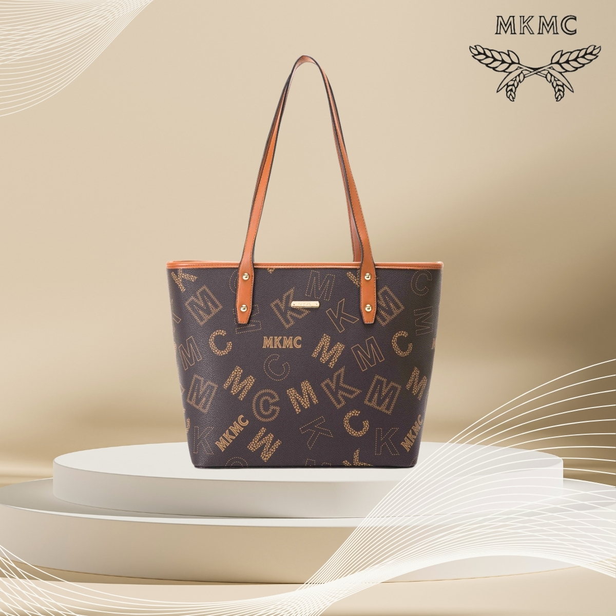 Jual MKMC Totebag Wanita Import Tas Bahu Monogram Multifungsi Shoulder ...