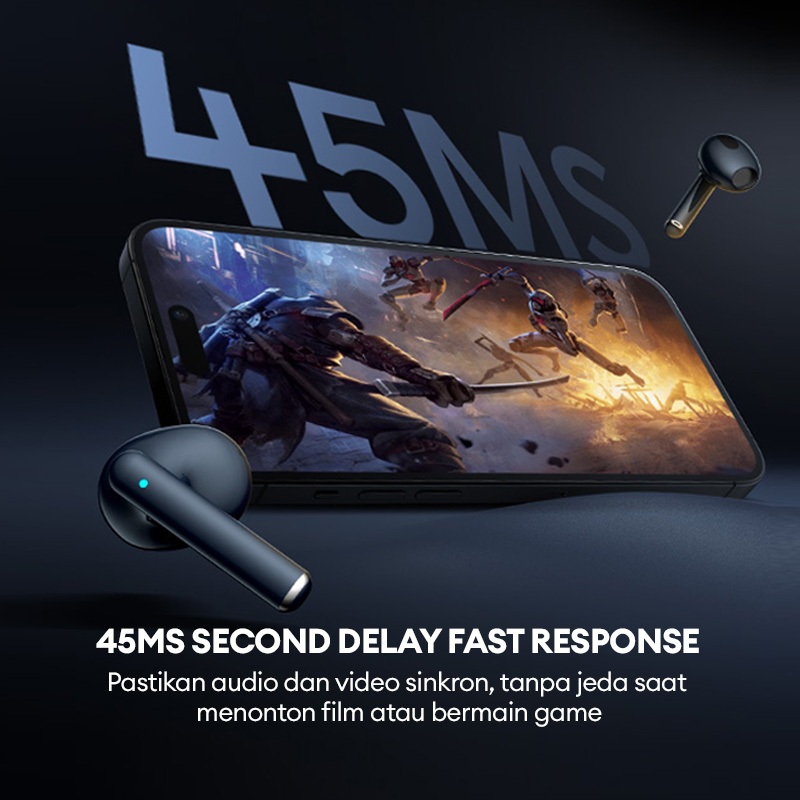 Jual VIVAN TWS Life 110 Bluetooth 5.3 Bass ENC Gaming Original Earbuds ...