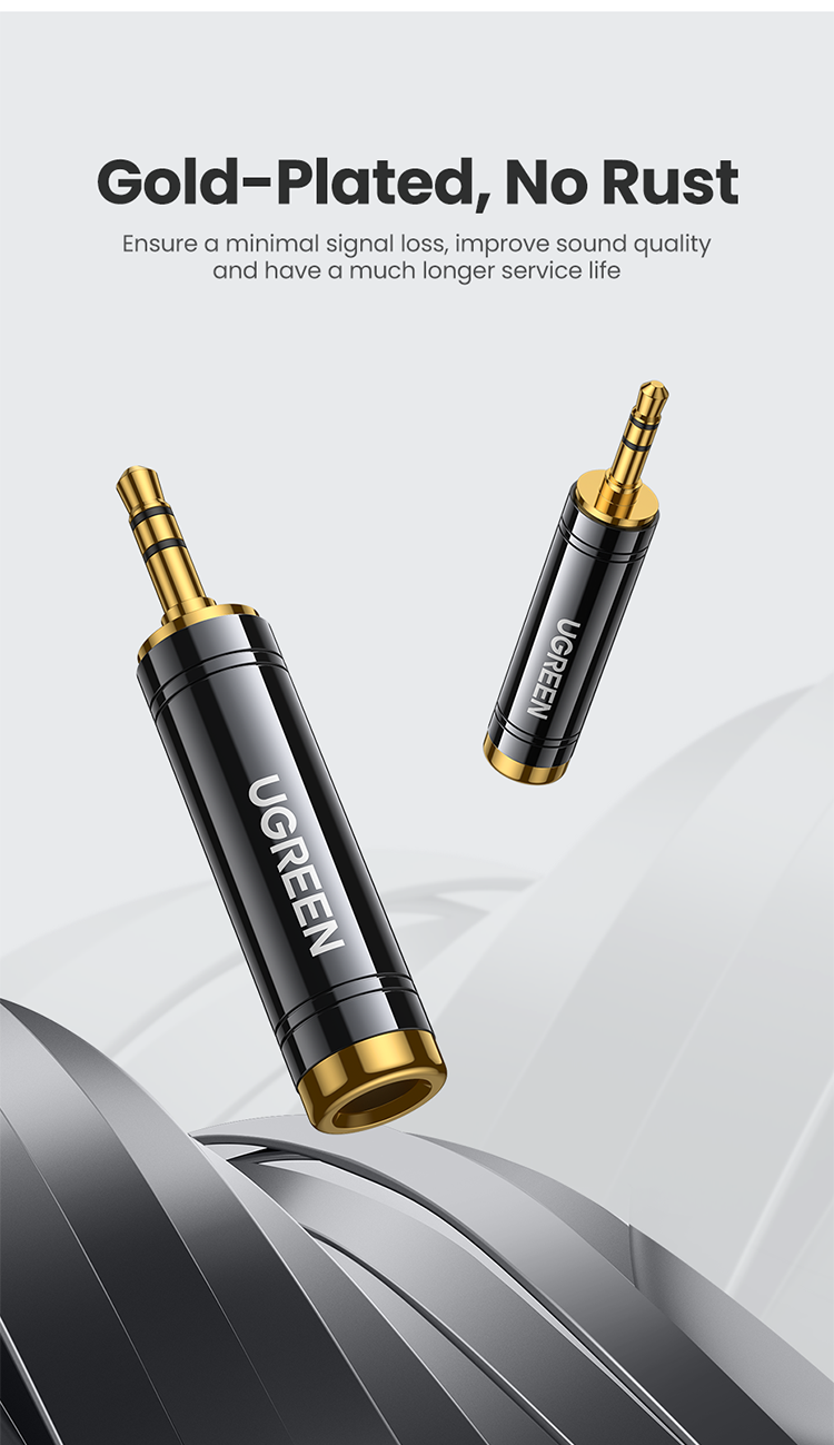 Jual UGREEN Converter Jack Mic Audio 6.5mm Female to 3.5mm Male Audio Adapter | Shopee Indonesia