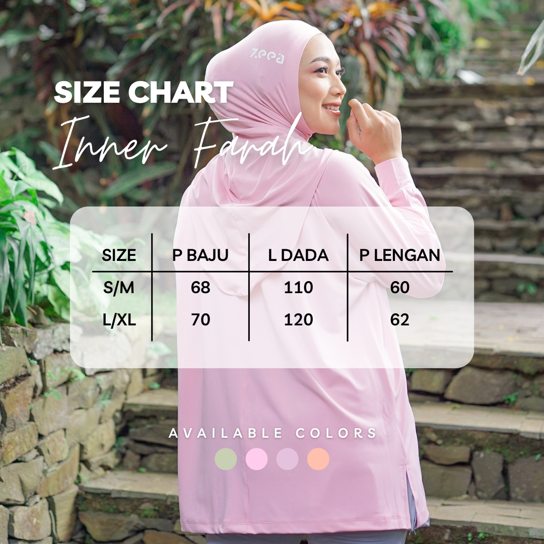 Jual Zeea Sport Inner Baju Olahraga Panjang Farah Terbaru Athesthetic ...