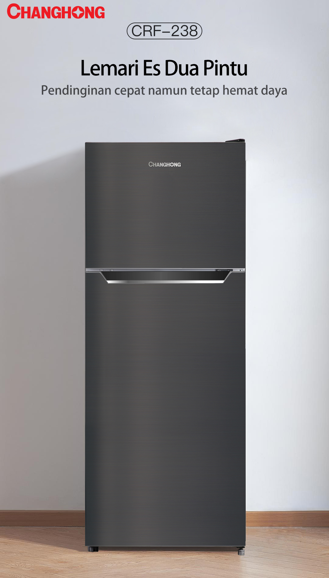 Jual Changhong Kulkas 2 Pintu Refrigerator Kapasitas 180 Liter - CRF238 ...
