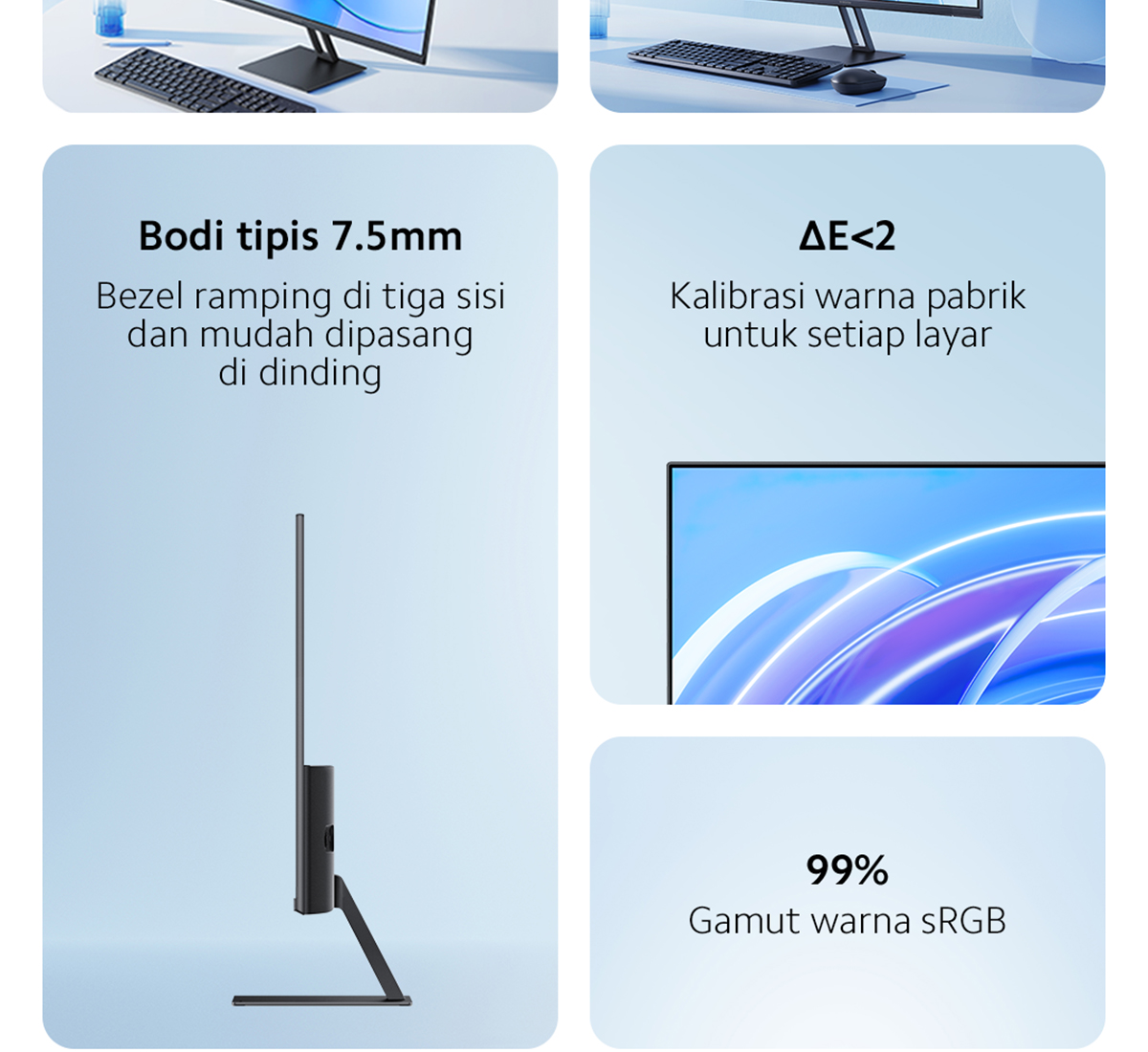 Jual Xiaomi Monitor A27i | Panel IPS 100Hz FHD Monitor 27 Inch | Resmi ...