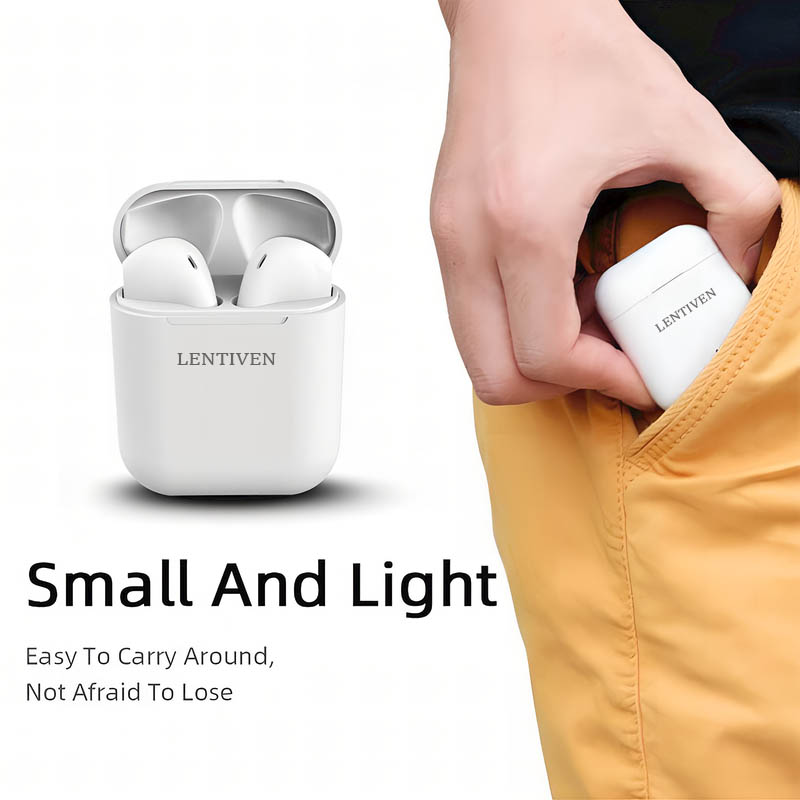 Jual LENTIVEN Headset Bluetooth Earphone Wireless Stereo Bluetooth 5.0 ...
