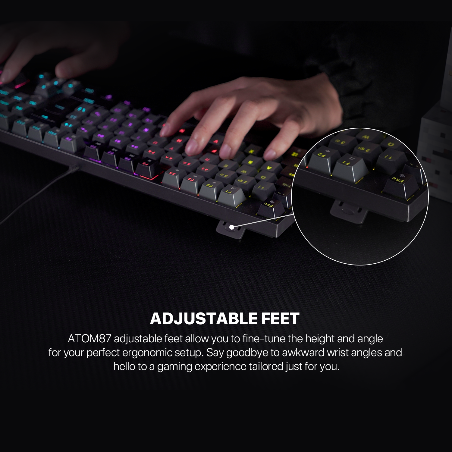 Jual Fantech ATOM MK876 RGB Gaming Mechanical Keyboard TKL | Shopee ...
